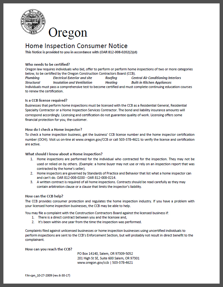 Client Resources | Tabor Northwest Home Inspections